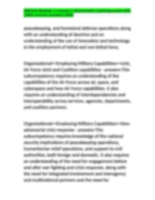 SNCOA Module 1 Lesson 1 Successful Learning exam with 100% correct ...