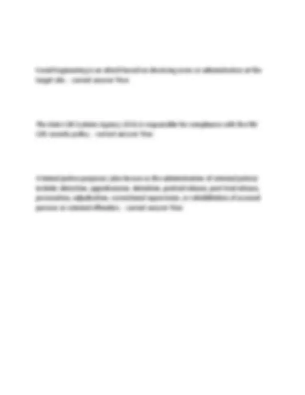 CJIS Security Test Questions and Answers | Exams Nursing | Docsity