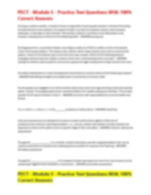 PECT Module 3 Practice Test: Educational Assessment and Evaluation ...