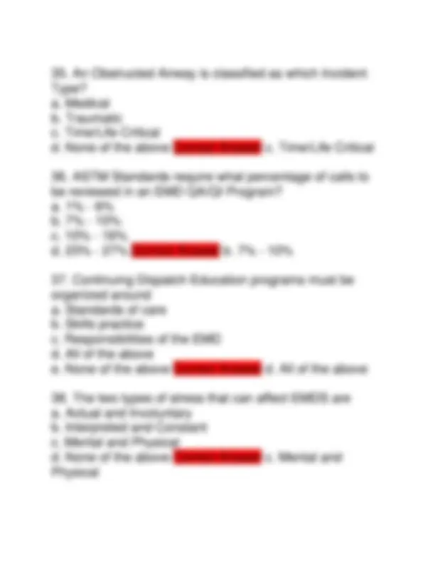 APCO EMD EXAM 2025 NEWEST ACTUAL EXAM QUESTIONS AND DETAILED CORRECT ANSWERS | Exams Nursing ...