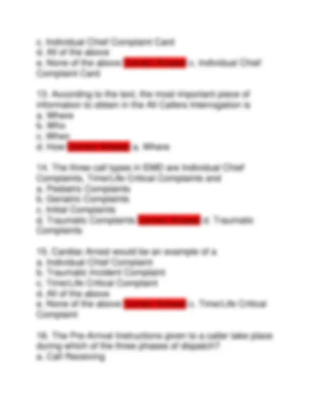 APCO EMD EXAM 2025 NEWEST ACTUAL EXAM QUESTIONS AND DETAILED CORRECT ANSWERS | Exams Nursing ...