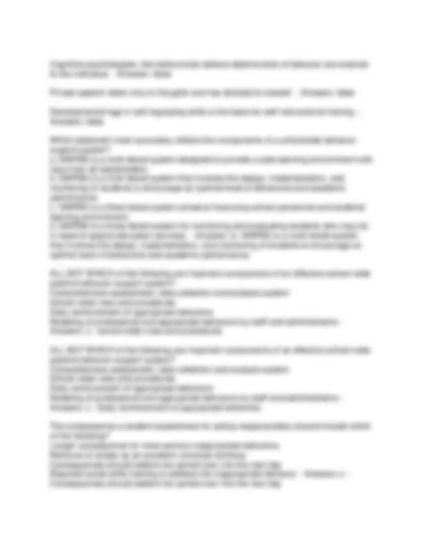 SED 408 Midterm: Research Designs & Behavioral Assessment | Exams Social Sciences | Docsity