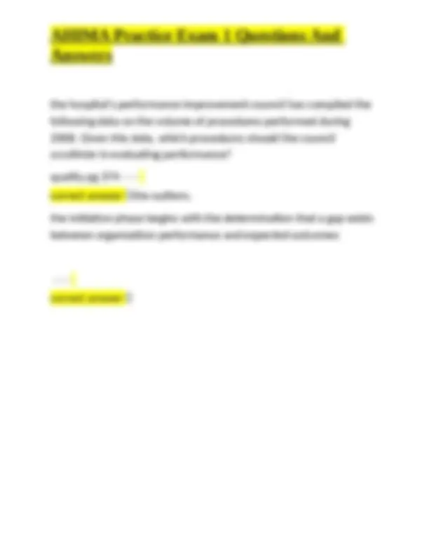 AHIMA Practice Exam 1: Coding and Compliance Guide | Exams Nursing ...