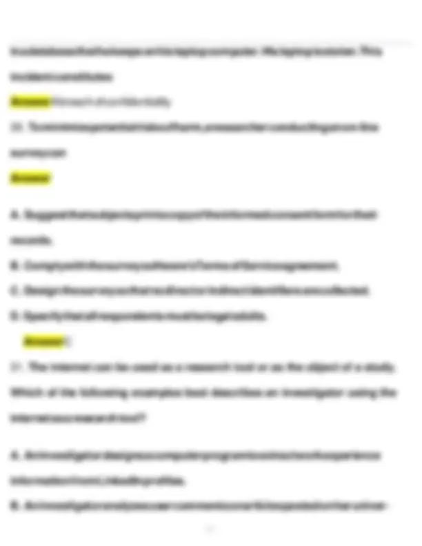 CITI Training Quiz questions and answers (Latest 2025 / 2026 Update ...