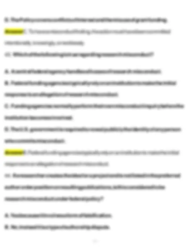 CITI Training Quiz questions and answers (Latest 2025 / 2026 Update ...