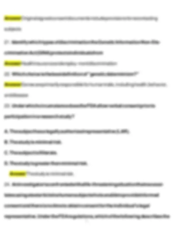 CITI Training Quiz questions and answers (Latest 2025 / 2026 Update ...