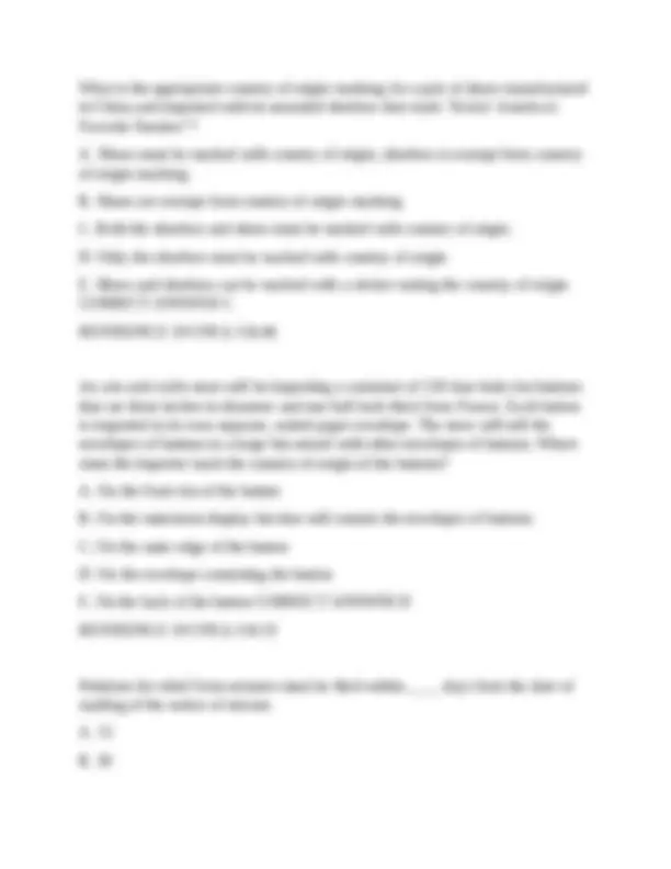 Customs Broker License Examination OCT EXAM questions with correct ...