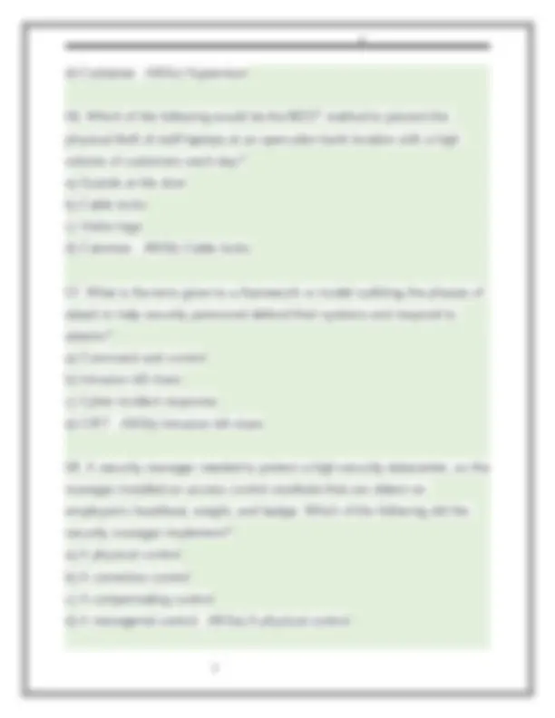 CompTIA Security+ Certification Exam (SY0-601): Practice Questions and ...