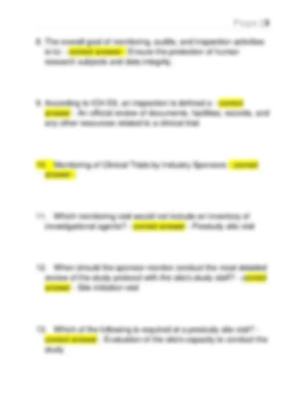 CITI TRAINING - GOOD CLINICAL PRACTICE 2025: REAL VERIFIED QUESTIONS ...