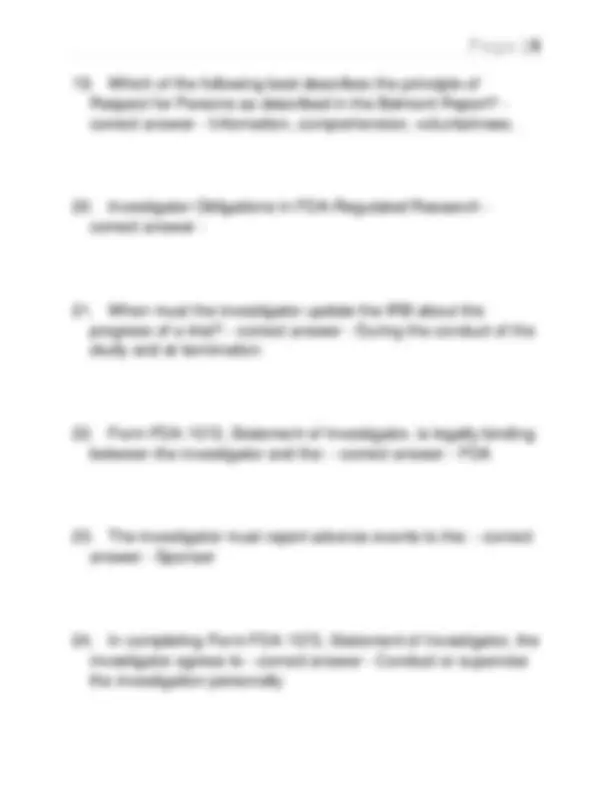 CITI TRAINING - GOOD CLINICAL PRACTICE 2025: REAL VERIFIED QUESTIONS ...