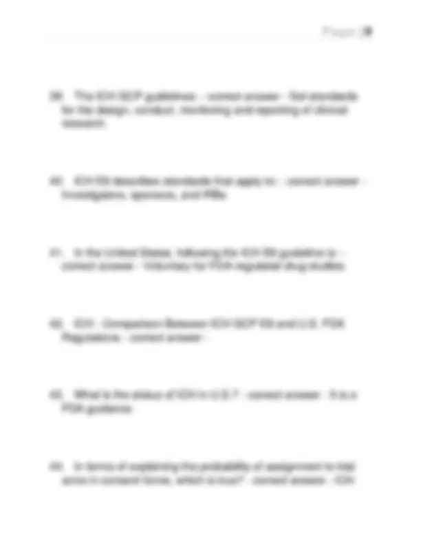 CITI TRAINING - GOOD CLINICAL PRACTICE 2025: REAL VERIFIED QUESTIONS ...