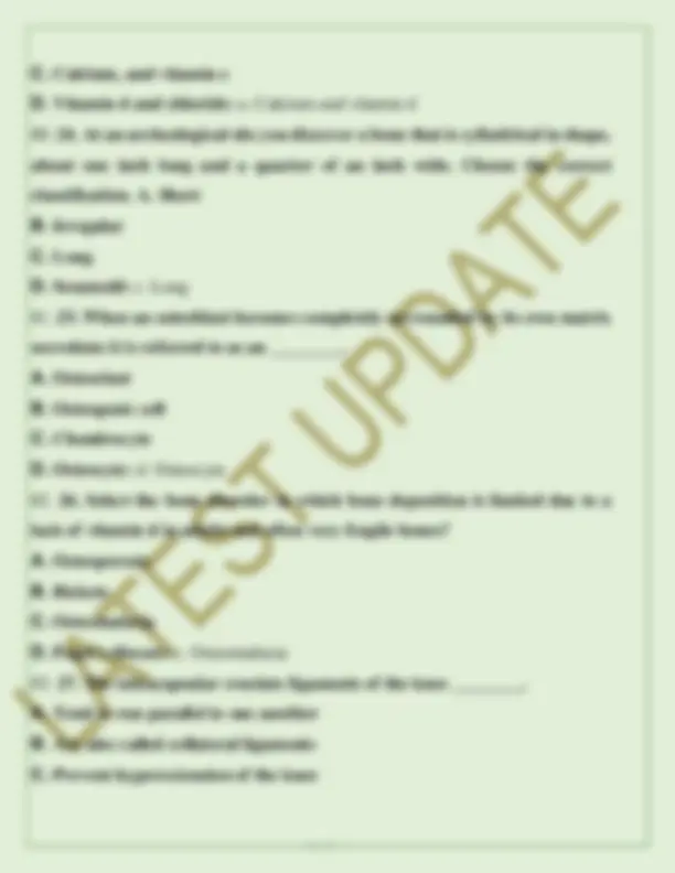 Anatomy and Physiology 1 Final Exam Questions and Answers 2024-2025 | Exams Nursing | Docsity