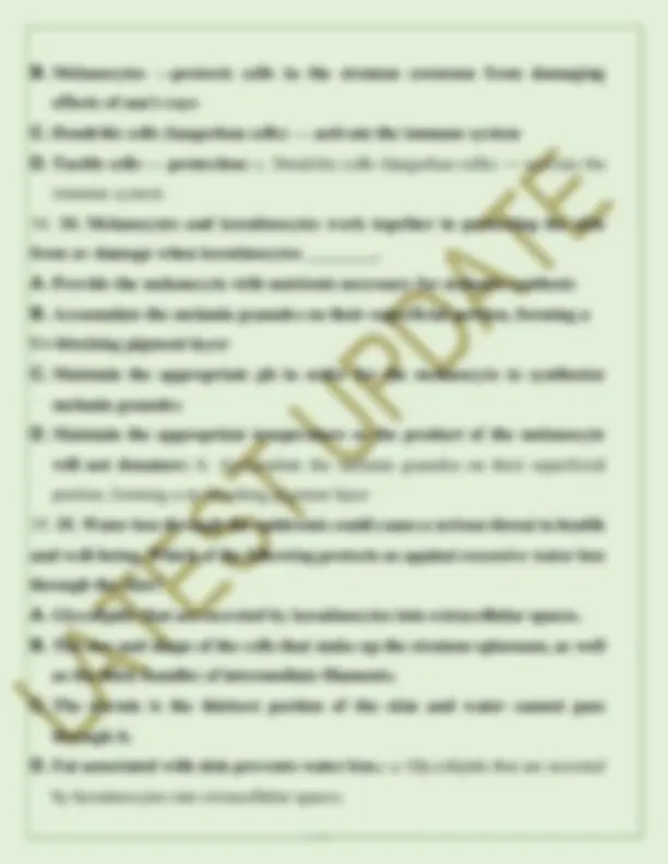 Anatomy and Physiology 1 Final Exam Questions and Answers 2024-2025 | Exams Nursing | Docsity