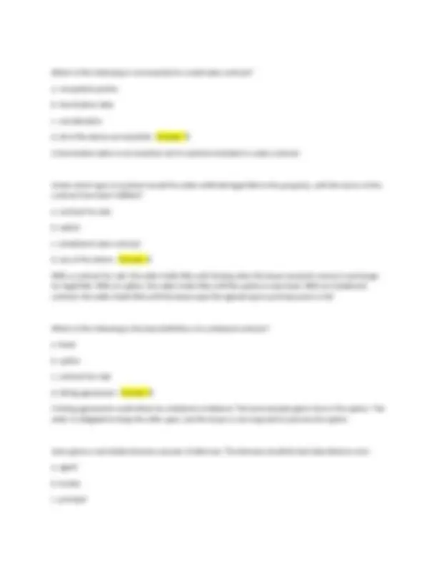 Broker Contract Law Questions and Complete Solutions Graded A+ | Exams ...