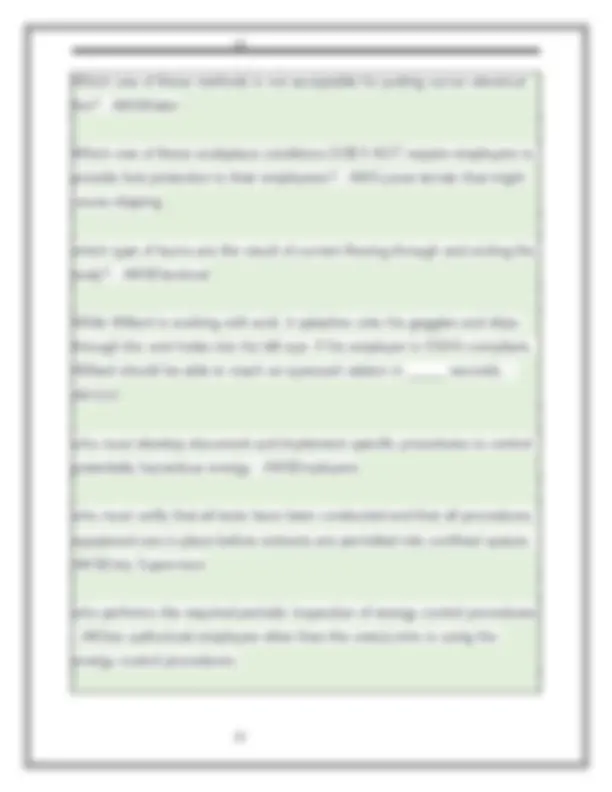 OSHA 30hr 360training.com quiz answers Sections 1-12 Questions and ...