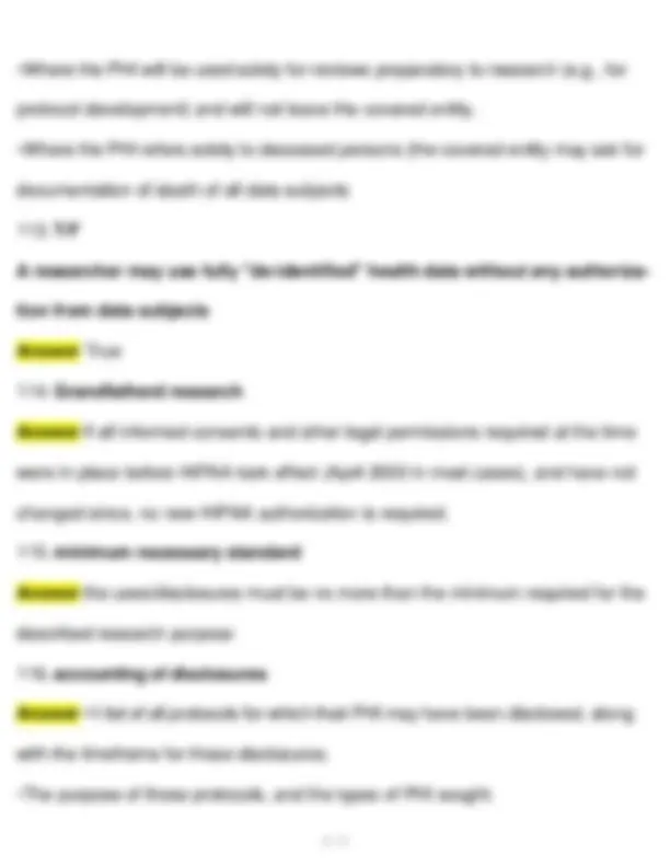 CITI Training Exam Questions and Answers (Latest 2025 / 2026 Update ...