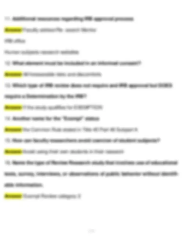 CITI Training Exam Questions and Answers (Latest 2025 / 2026 Update ...