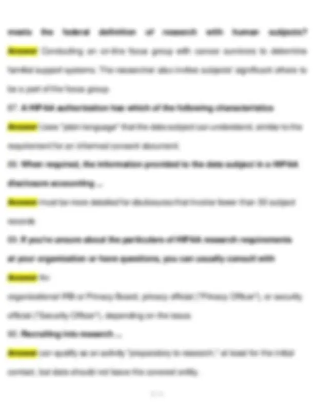 CITI Training Exam Questions and Answers (Latest 2025 / 2026 Update ...