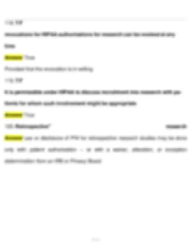 CITI Training Exam Questions and Answers (Latest 2025 / 2026 Update ...