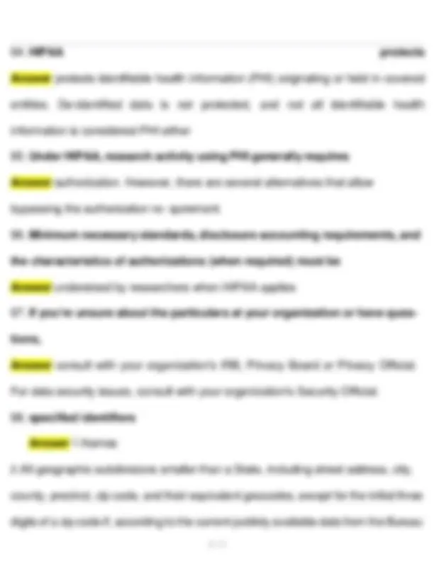 CITI Training Exam Questions and Answers (Latest 2025 / 2026 Update ...