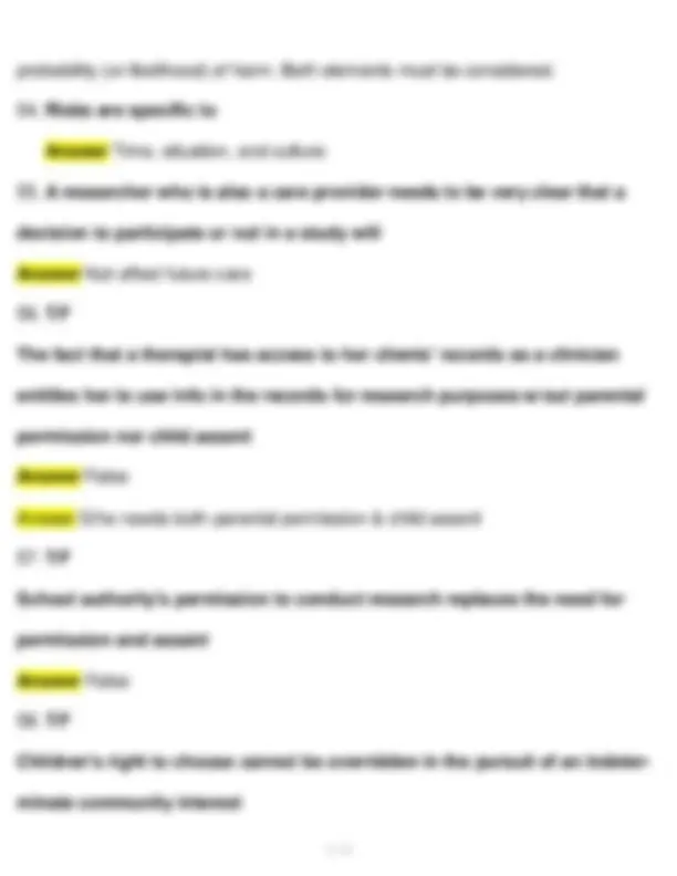 CITI Training Exam Questions and Answers (Latest 2025 / 2026 Update ...