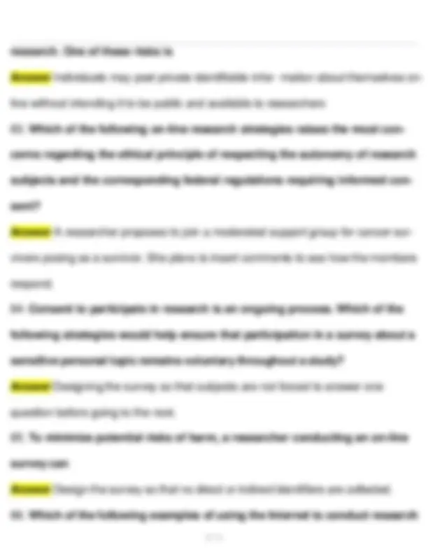 CITI Training Exam Questions and Answers (Latest 2025 / 2026 Update ...