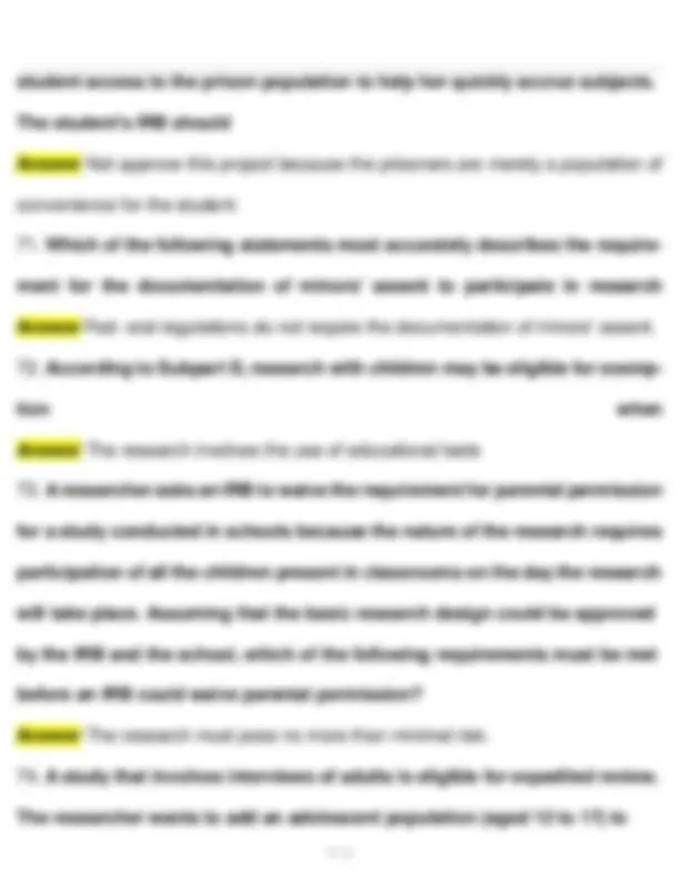 CITI Training Exam Questions and Answers (Latest 2025 / 2026 Update ...