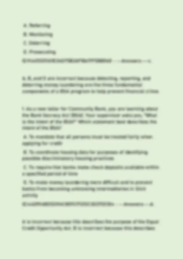 BSA 1 - BSA-AML (ACTUAL 2025/2026) QUESTIONS WITH CORRECT ANSWERS ...