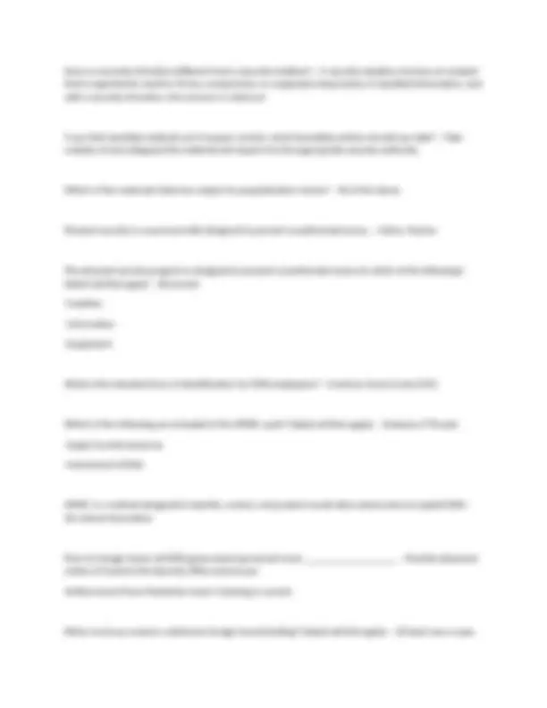 DOD Annual Security Awareness Refresher complete update | Exams ...