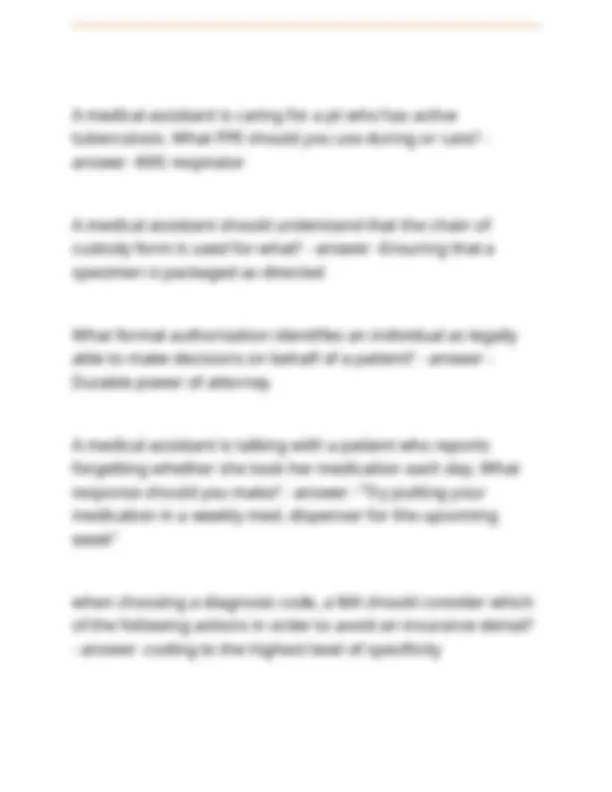 CCMA NHA exam 2025 guide.docx | Exams Nursing | Docsity