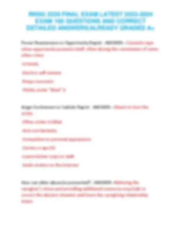 RNSG 2539 FINAL EXAM LATEST 2023-2024 EXAM 160 QUESTIONS AND CORRECT ...