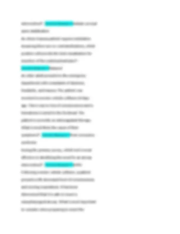 TNCC 9th Edition Exam Questions and Answers: Trauma Nursing Core ...