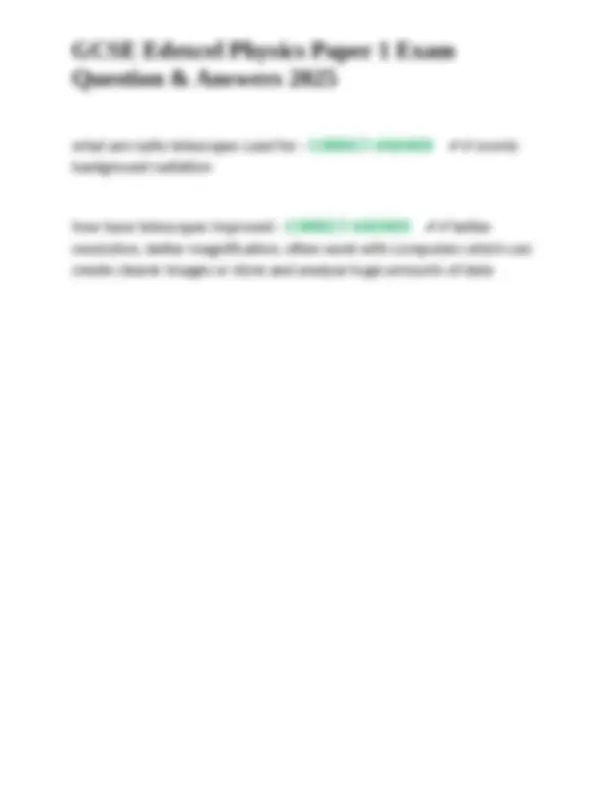 GCSE Edexcel Physics Paper 1 Exam Question & Answers 2025 | Exams ...