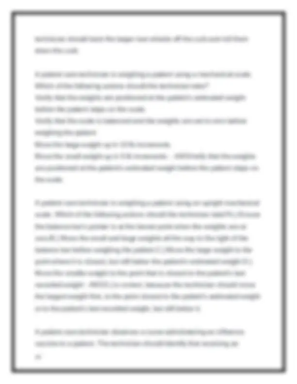 PCT NHA Practice Questions & Answers: Guide for Patient Care ...