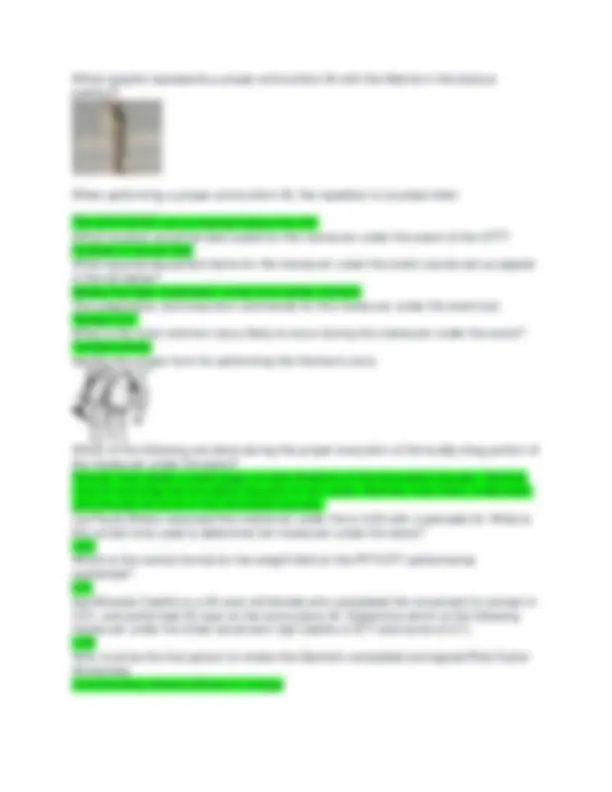 CFT Monitor USMC: Exercises and Questions | Exams Advanced Education | Docsity