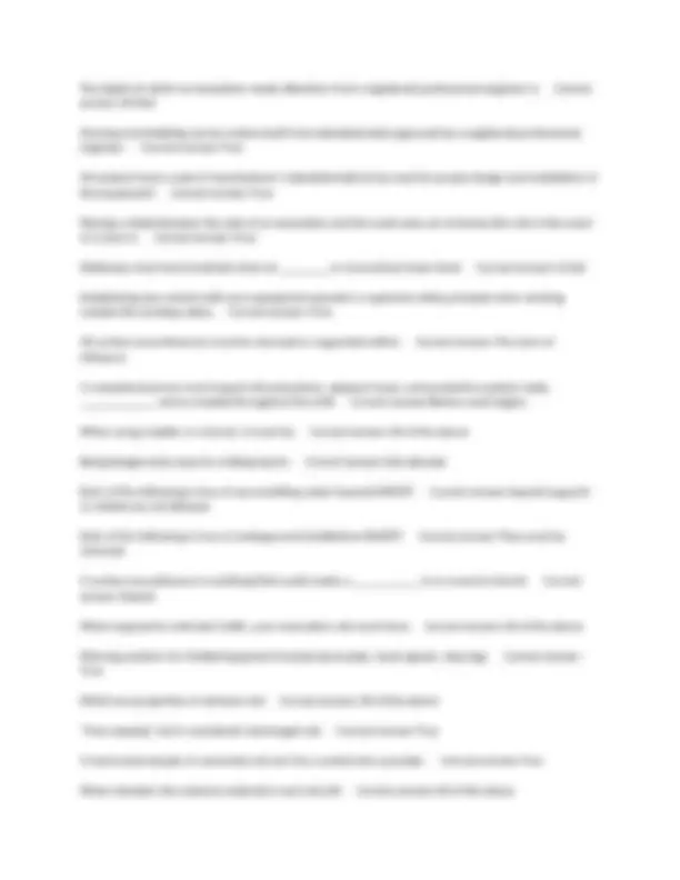 OSHA 30 Questions With All Correct Answer | Exams Construction | Docsity
