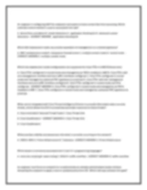 CCNP Exam Preparation: 100 Questions and Answers for 2024-2025 | Exams ...