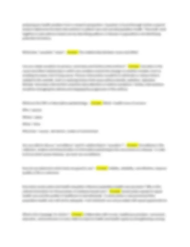 NR 503 Week 4 Midterm Quiz Questions and Complete Solutions Graded A+ | Exams Medicine | Docsity