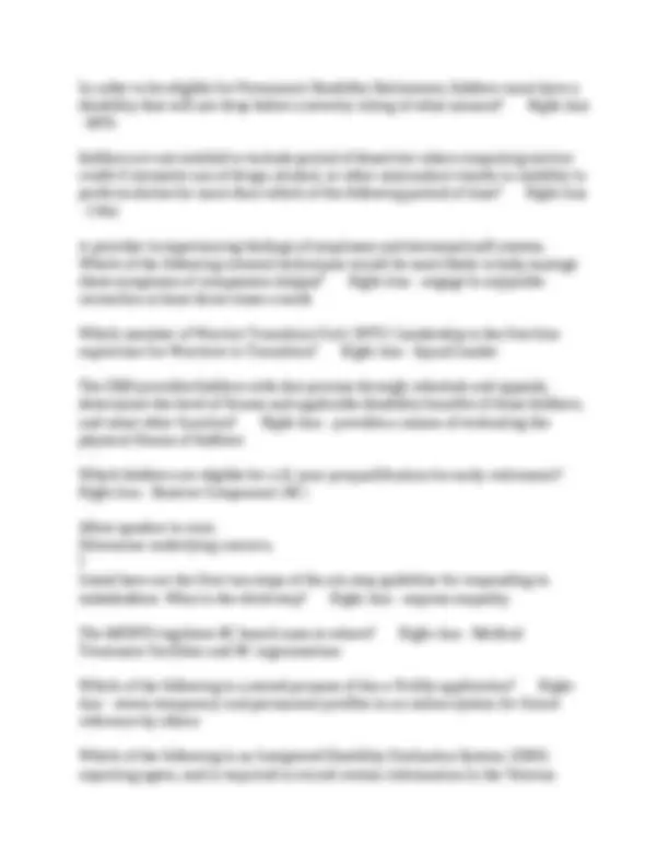 PEBLO Module 2, 3, and Course Post Test: Questions and Answers | Exams ...