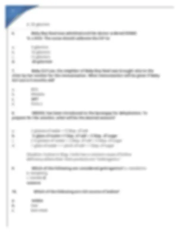 Community Health Nursing Reviewer Exam: Questions and Answers 2024 ...