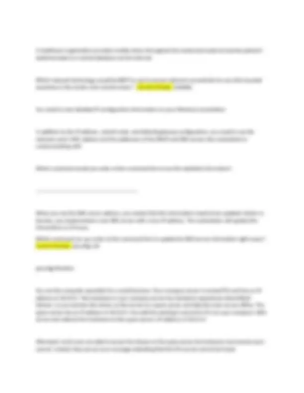 TestOut PC Pro Networking Chapter 11: Questions and Solutions | Exams ...