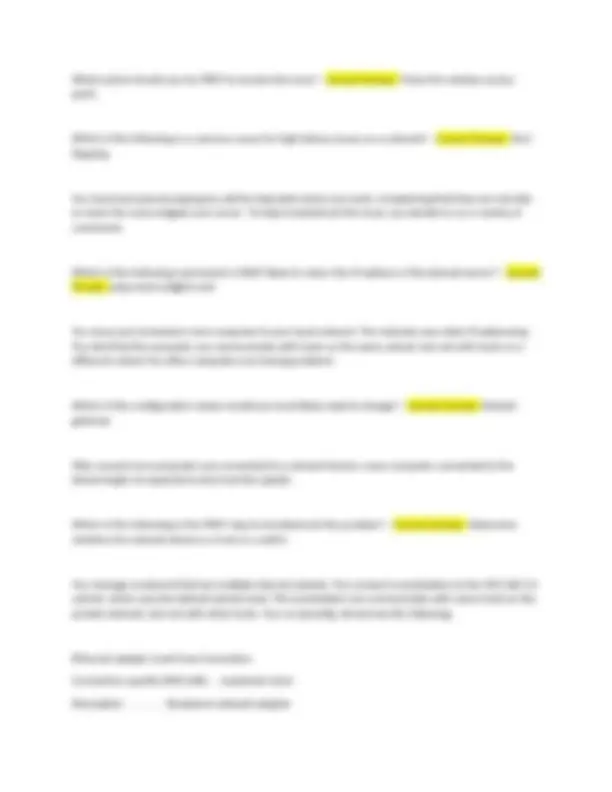 TestOut PC Pro Networking Chapter 11: Questions and Solutions | Exams ...