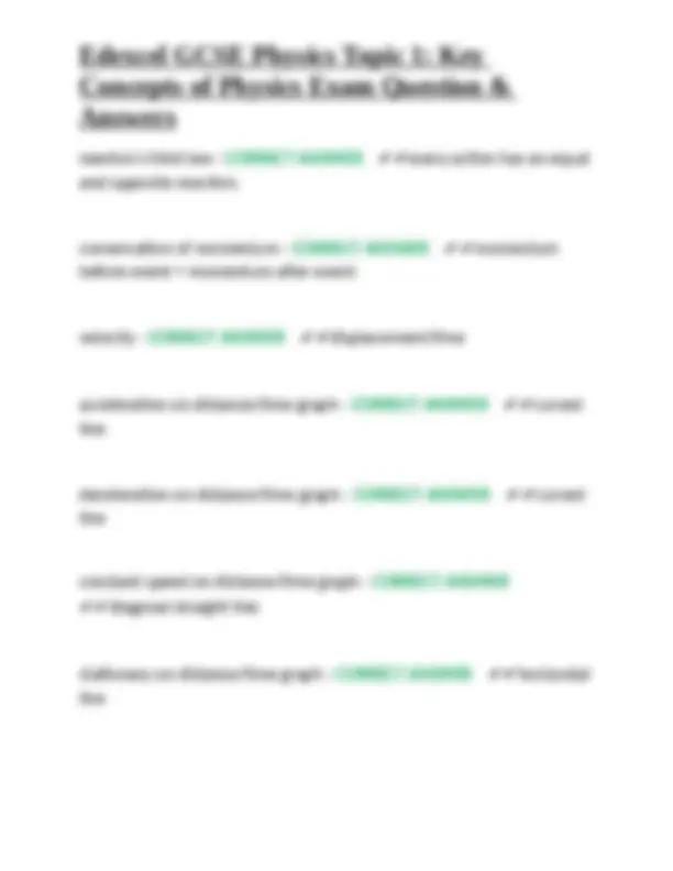 Edexcel GCSE Physics Topic 1: Key Concepts of Physics Exam Question ...