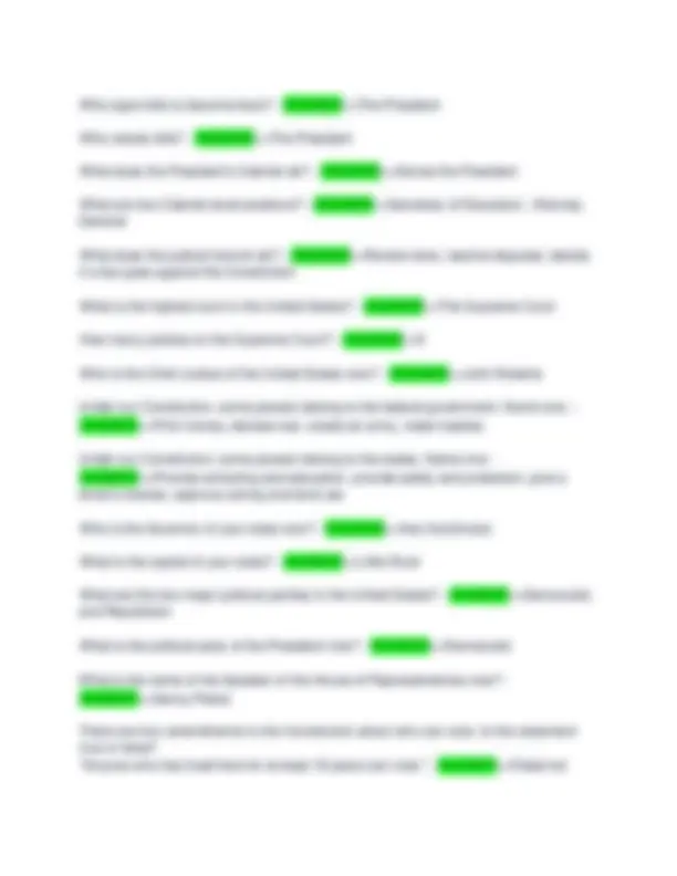 Arkansas Civics Exam Study Guide: 2025-2026 Questions and Answers ...