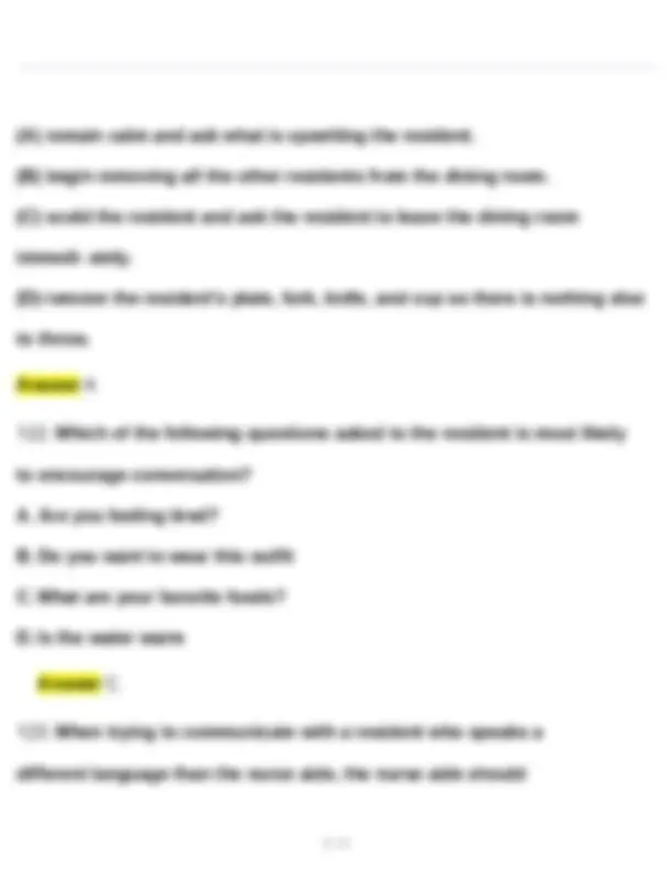 CNA Final Exam Review (100 questions) (Latest 2025 / 2026 Update ...