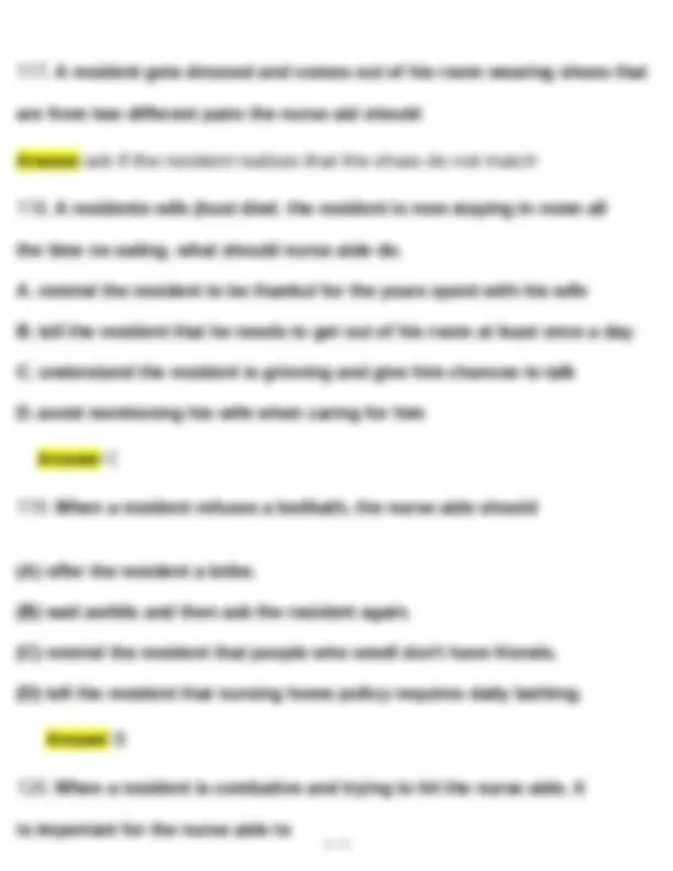 CNA Final Exam Review (100 questions) (Latest 2025 / 2026 Update ...