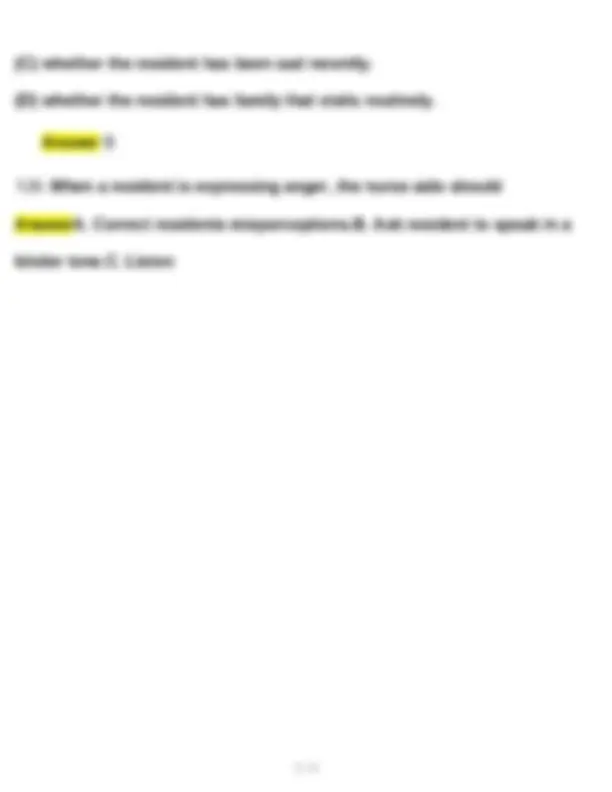 CNA Final Exam Review (100 questions) (Latest 2025 / 2026 Update ...