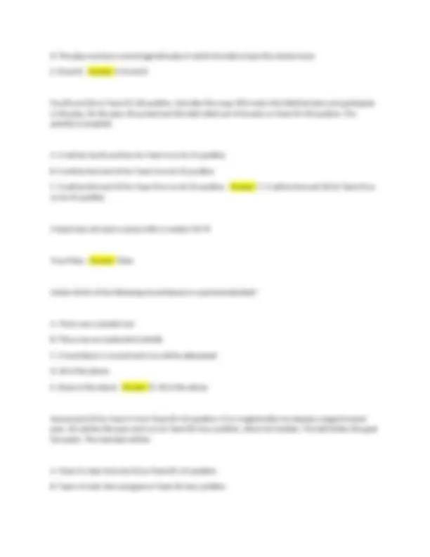 NFHS Football Test Questions and Answers | Exams Physical Activity and ...