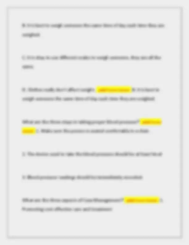 Community Health Worker (CHW) Final Exam: Multiple Choice Questions and ...