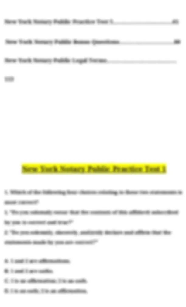 New York Notary Public Practice Test 1 (Latest 2025 / 2026): Most ...